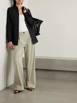 Proenza Schouler Striped Tulle Shirt