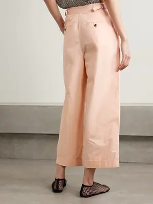 Proenza Schouler Kyle Pleated Wide-leg Casual Pants