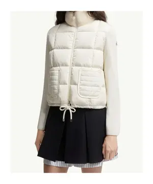 Moncler Quilted Wool Zip-up Cardigan