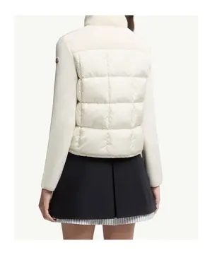 Moncler Quilted Wool Zip-up Cardigan