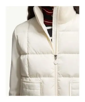 Moncler Quilted Wool Zip-up Cardigan