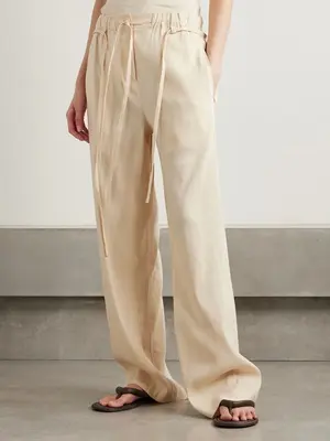 Proenza Schouler Magnus Drawstring Wide-leg Pants