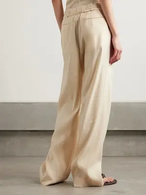 Proenza Schouler Magnus Drawstring Wide-leg Pants