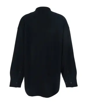 ALLUDE Oversized Knit Shirt