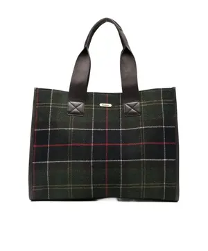 Barbour Turnberry Checked Wool Blend Tote Bag - Multicolor