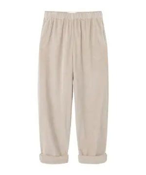 American Vintage Elastic Waist Sports Pants - Nude