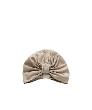 JENNIFER BEHR Jennifer Behr Sasha Gathered Duchess-Satin Hair Wrap Taupe