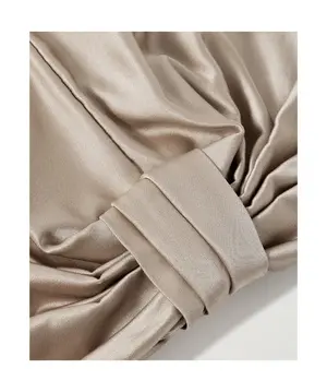 JENNIFER BEHR Sasha Gathered Duchess-satin Hair Wrap - Taupe
