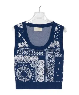 IBLUES Crew-neck Vest - Blue