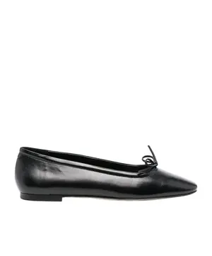 AeydĒ Bow-detail Suede Ballerina Shoes - Black