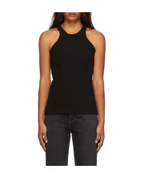 GOLDSIGN Round-neck Vest - Black