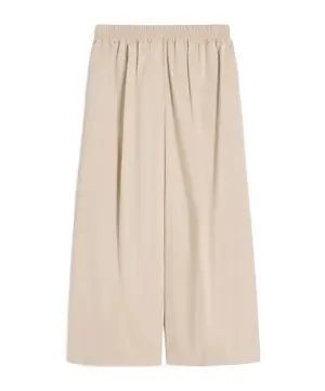 Max Mara Elastic Waist Casual Pants - Beige