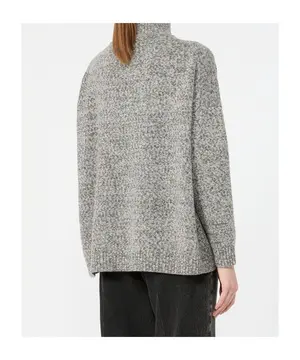 Max Mara Wool Knit Turtleneck Jumper Medium Grey