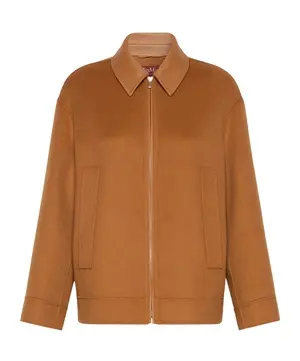 Max Mara Double Wool, Cashmere And Silk Coat Caramel - Caramel Color