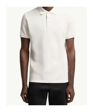 Moncler Logo Cotton Piquet Polo Shirt