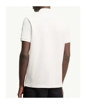Moncler Logo Cotton Piquet Polo Shirt