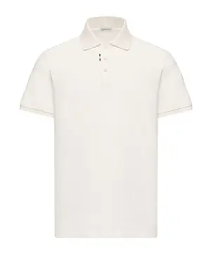 Moncler Logo Patch Polo Shirt - White