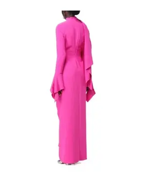 Solace Long-sleeved Ruffled Maxi Dress