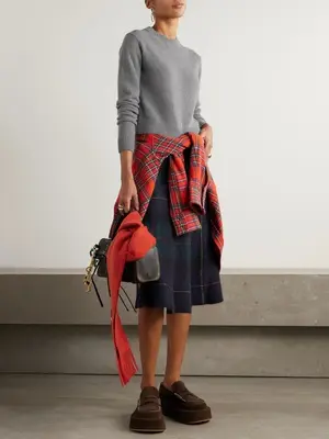 THE ELDER STATESMAN Cashmere Short Sweater