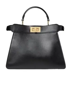 Fendi Peekaboo Iseeu Small Leather Bag With Mirror Embroidery