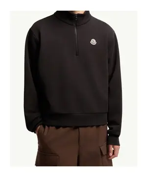 Moncler Logo Cotton Zip-up Sweatshirt