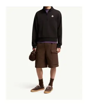 Moncler Logo Cotton Zip-up Sweatshirt