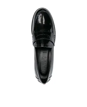 AeydĒ Penny-slot Leather Loafers
