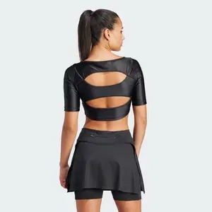Adidas By Stella McCartney Logo Printed Cropped Top