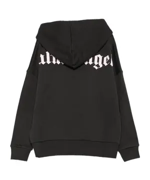 Palm Angels Long Sleeve Hooded Sweatshirt