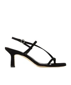 AeydĒ Square-headed High-heeled Sandals - Black