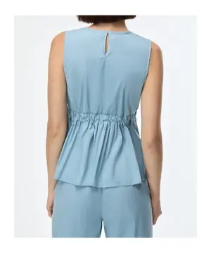IBLUES Flared Sleeveless Top With Drawstring Detail