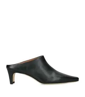 Staud Leather Wally Mules 55 - Black