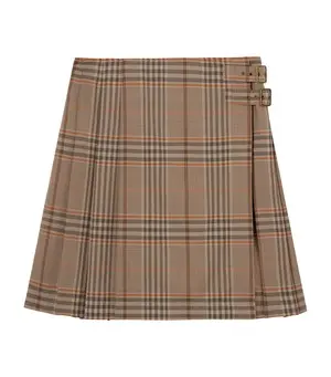 Burberry Wool Check Mini Kilt