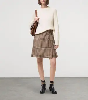 Burberry Wool Check Mini Kilt
