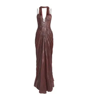 MARIA LUCIA HOHAN Cecilia Gown - Brown
