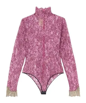 Valentino Garavani Lace High Neck Bodysuit