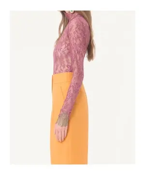 Valentino Garavani Lace High Neck Bodysuit