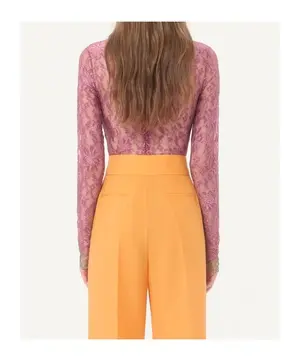 Valentino Garavani Lace High Neck Bodysuit