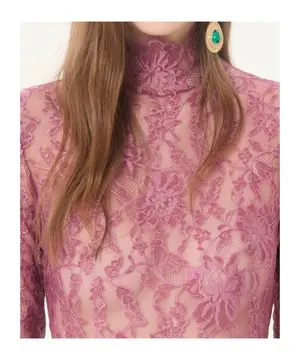 Valentino Garavani Lace High Neck Bodysuit