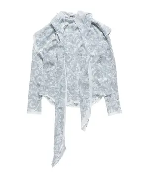 Acne Studios Silk Paisley Blouse - Gray