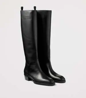 JIMMY CHOO Mave 45 Leather Knee-high Boots