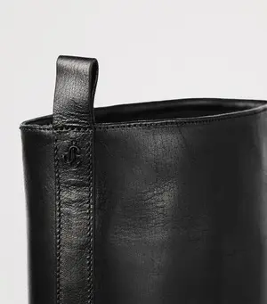 JIMMY CHOO Mave 45 Leather Knee-high Boots