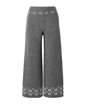 Calle Del Mar Wide-leg Casual Pants - Black