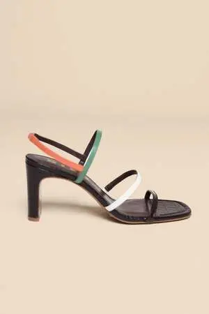 Rixo Ciervo Strappy Heeled Sandals - Brown