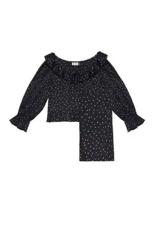 Rixo Bobbie Starry Night Cotton Midi Pyjamas Regular