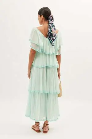 Rixo Raina Tiered Maxi Dress