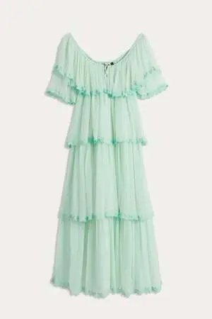 Rixo Raina Tiered Maxi Dress