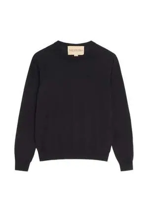Valentino Garavani Vlogo Signature Crew Neck Wool Sweater