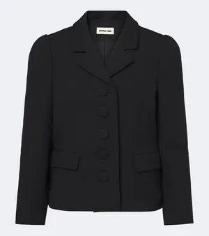 SHUSHU/TONG Wool And Silk Jacket - Black