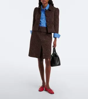 SHUSHU/TONG Wool-blend Cropped Jacket